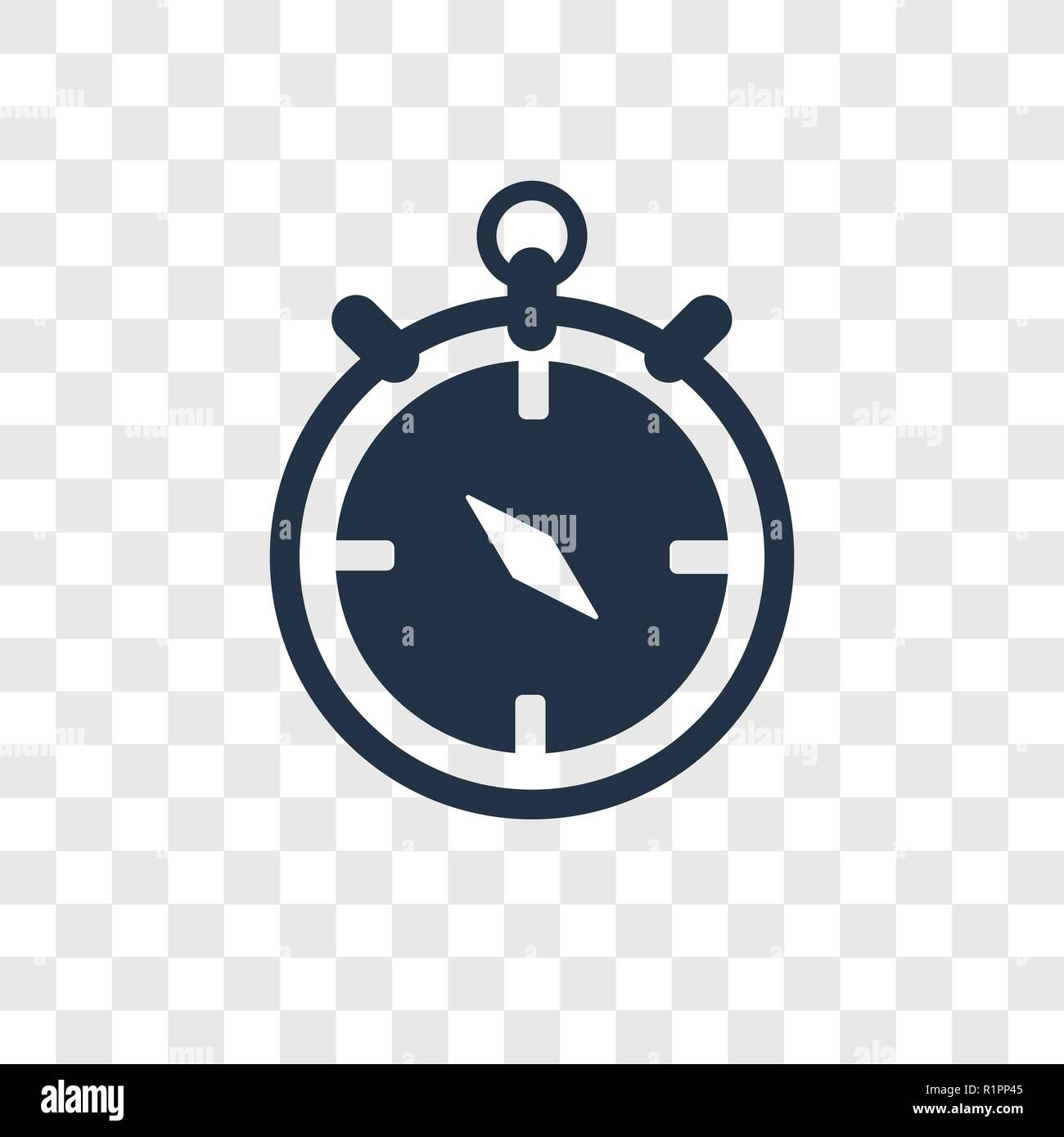 Compass vector icon isolated on transparent background, Compass ...