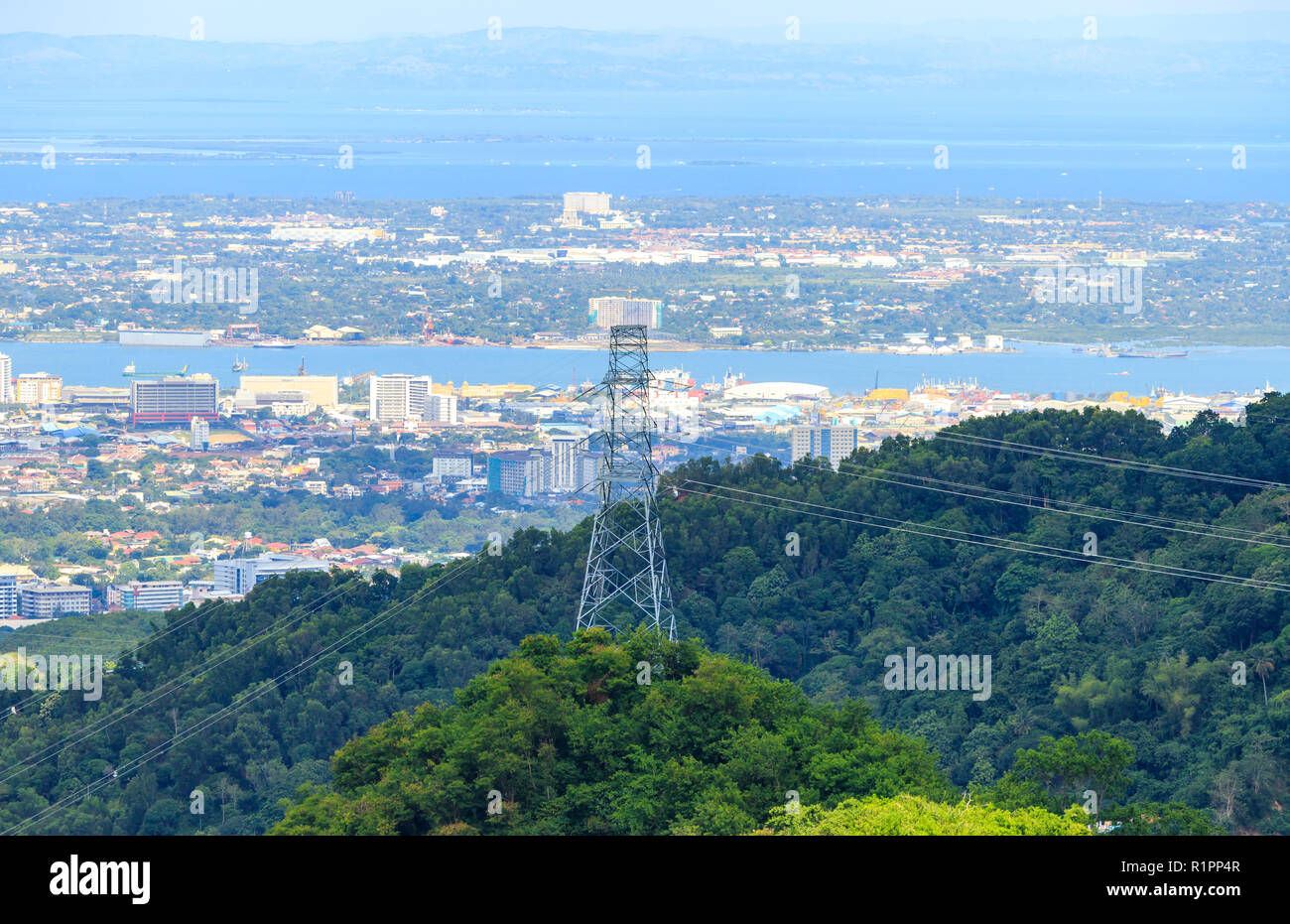 Cebu City View From Mountain Stock Photo - Alamy