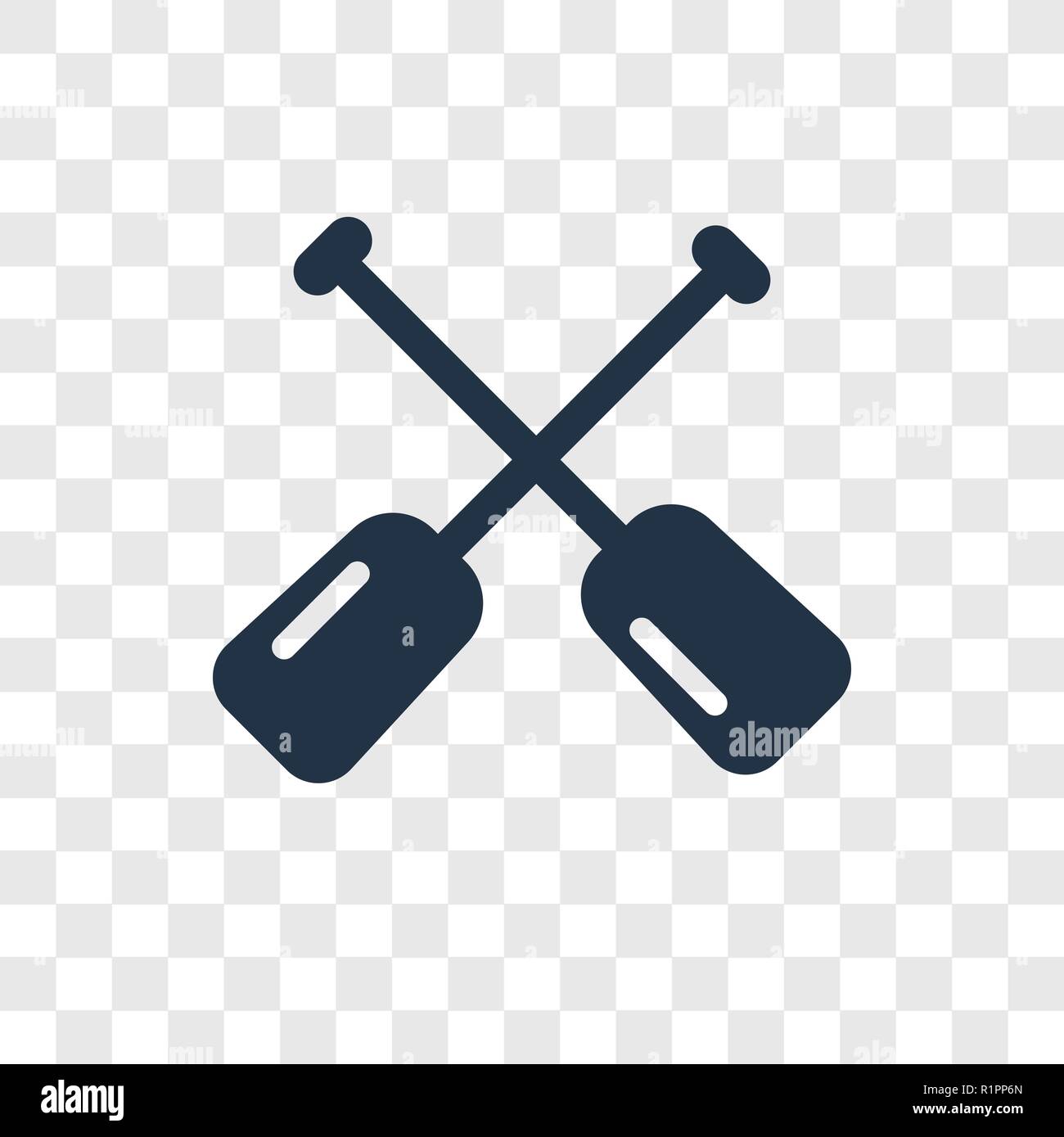 Paddles vector icon isolated on transparent background, Paddles ...
