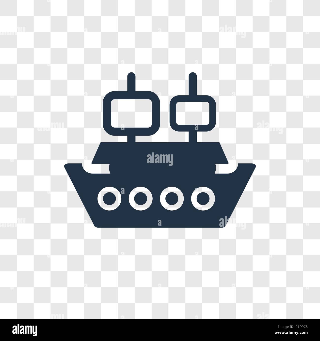 Cruise Ship vector icon isolated on transparent background, Cruise Ship ...
