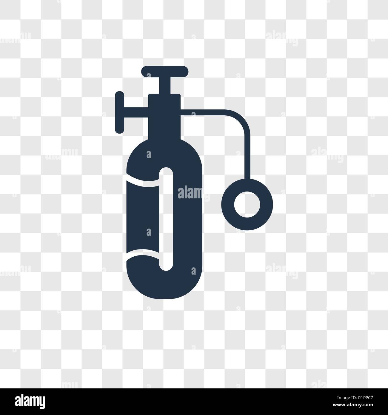 Double Air Tank vector icon isolated on transparent background, Double ...