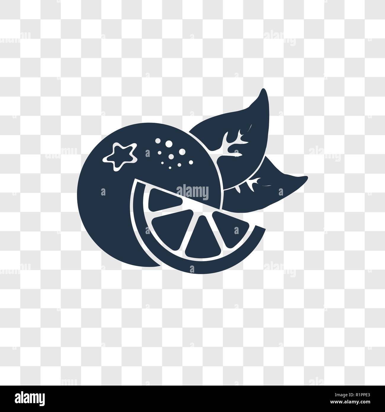 Orange vector icon isolated on transparent background, Orange ...