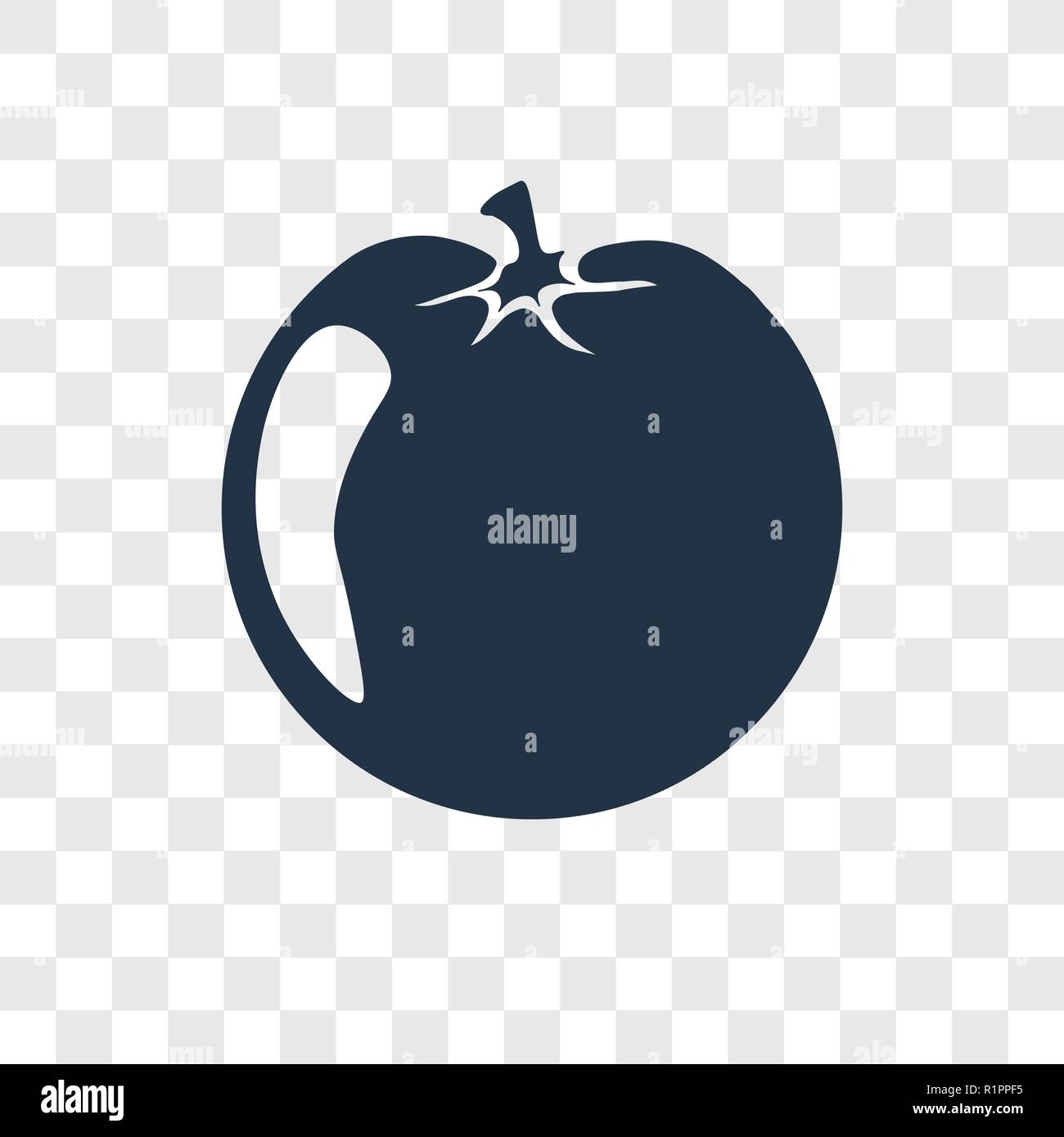 Tomato vector icon isolated on transparent background, Tomato ...