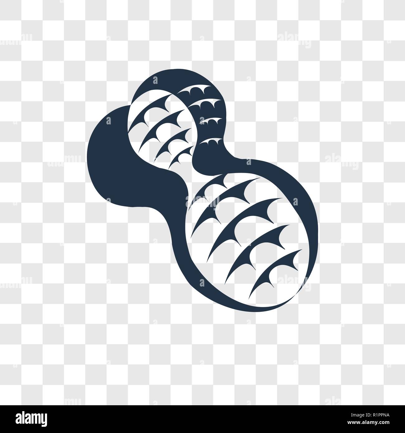 Peanut vector icon isolated on transparent background, Peanut ...