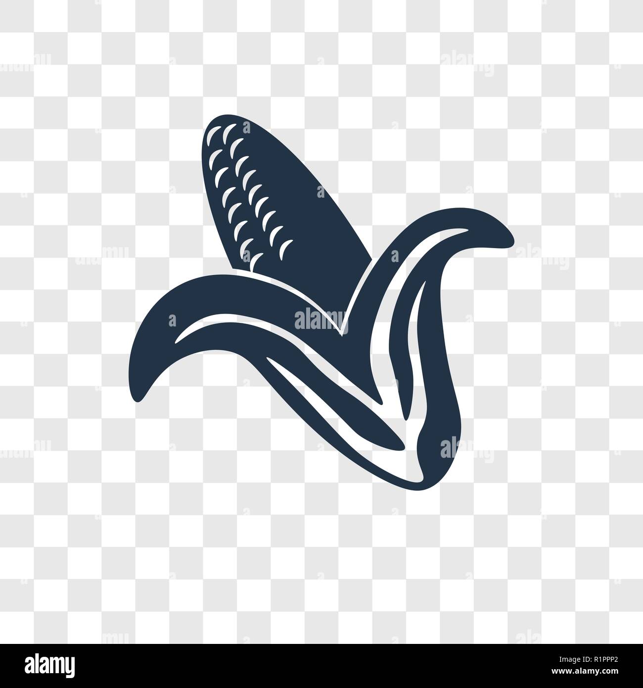 Corn vector icon isolated on transparent background, Corn transparency ...