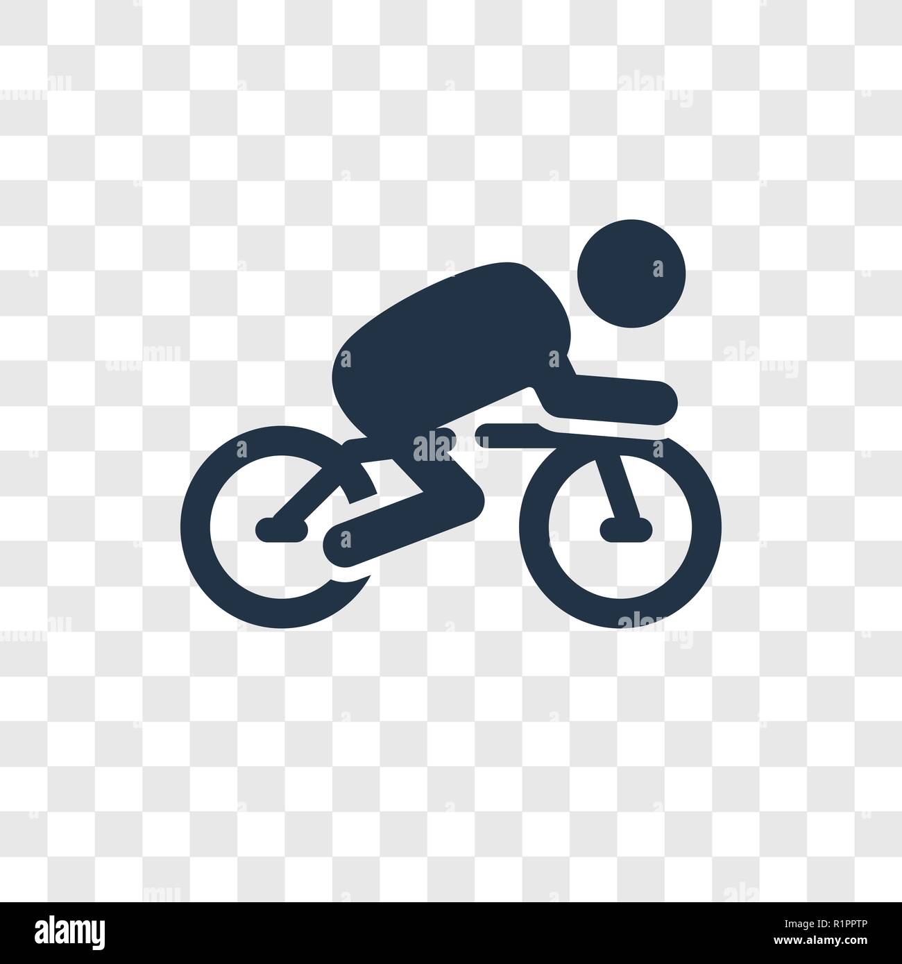 Bicycle vector icon isolated on transparent background, Bicycle ...