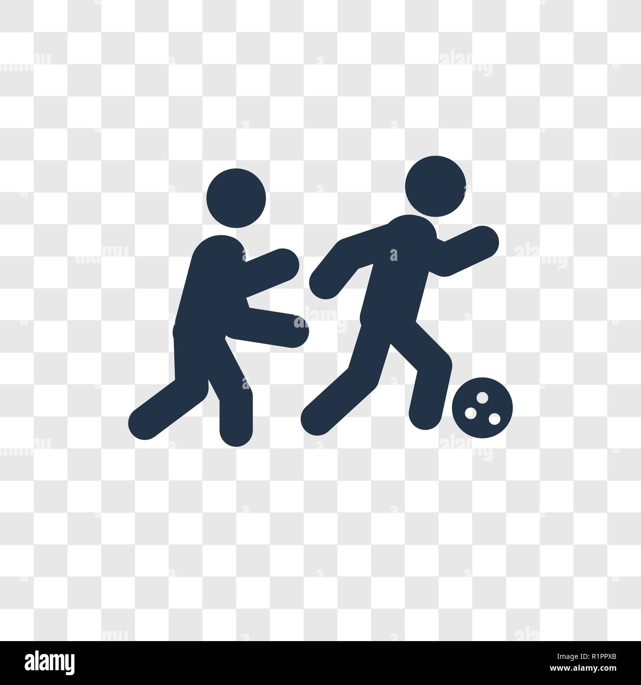 Football vector icon isolated on transparent background, Football ...