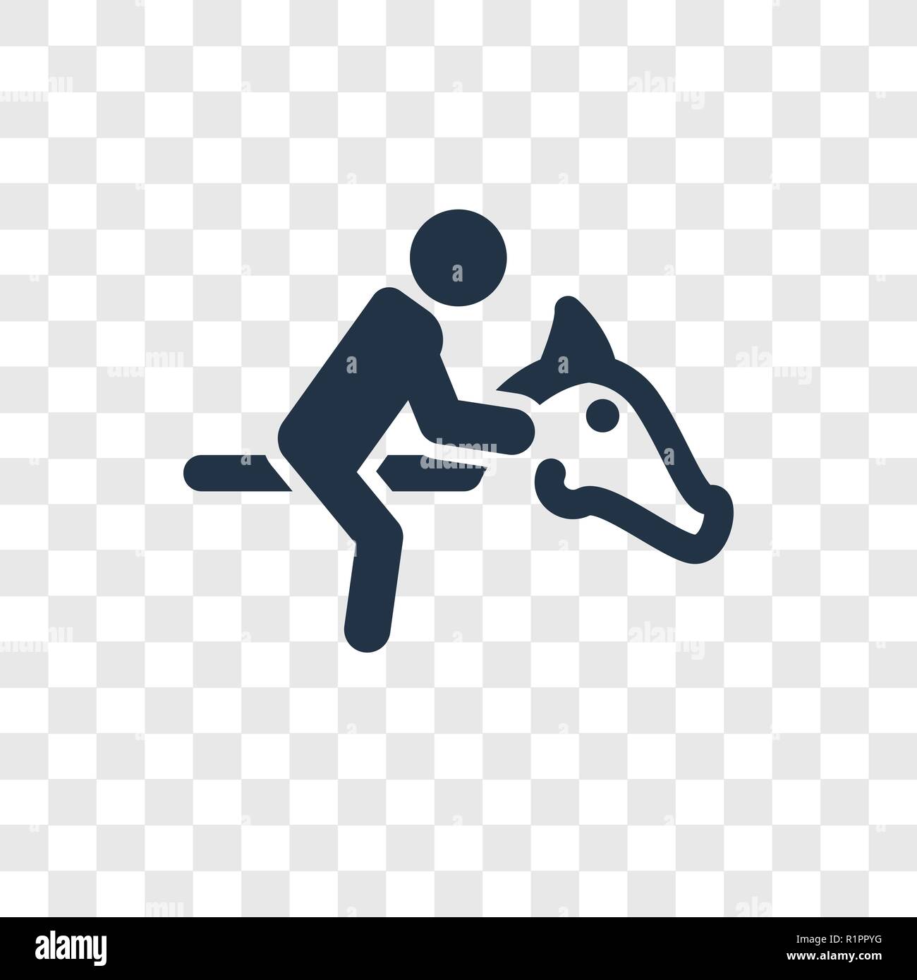 Equestrian vector icon isolated on transparent background, Equestrian ...