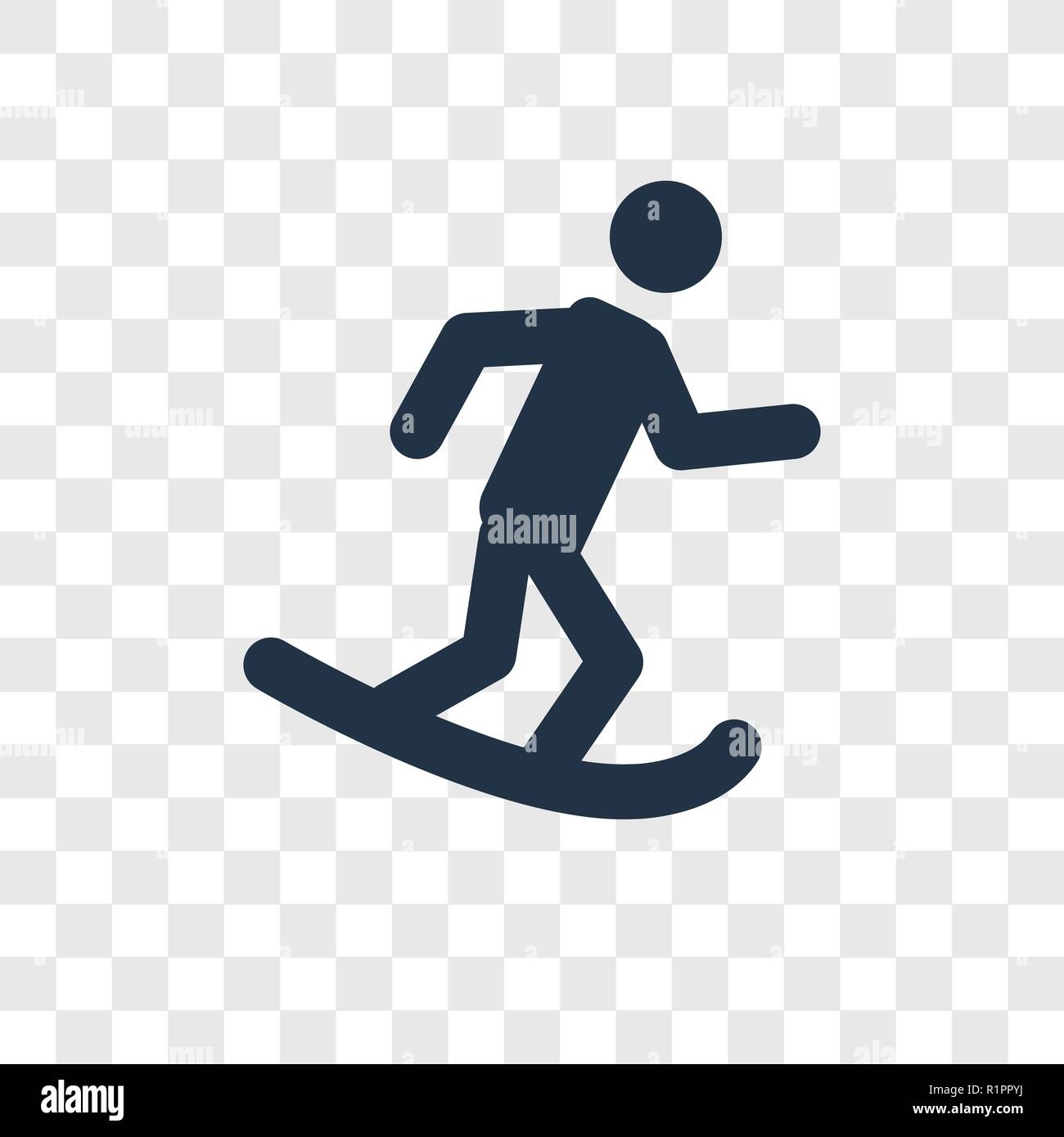 Snowboard vector icon isolated on transparent background, Snowboard ...