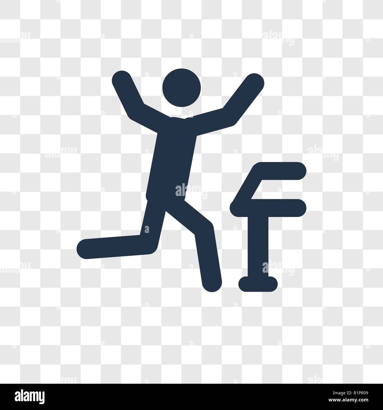 Finish vector icon isolated on transparent background, Finish ...