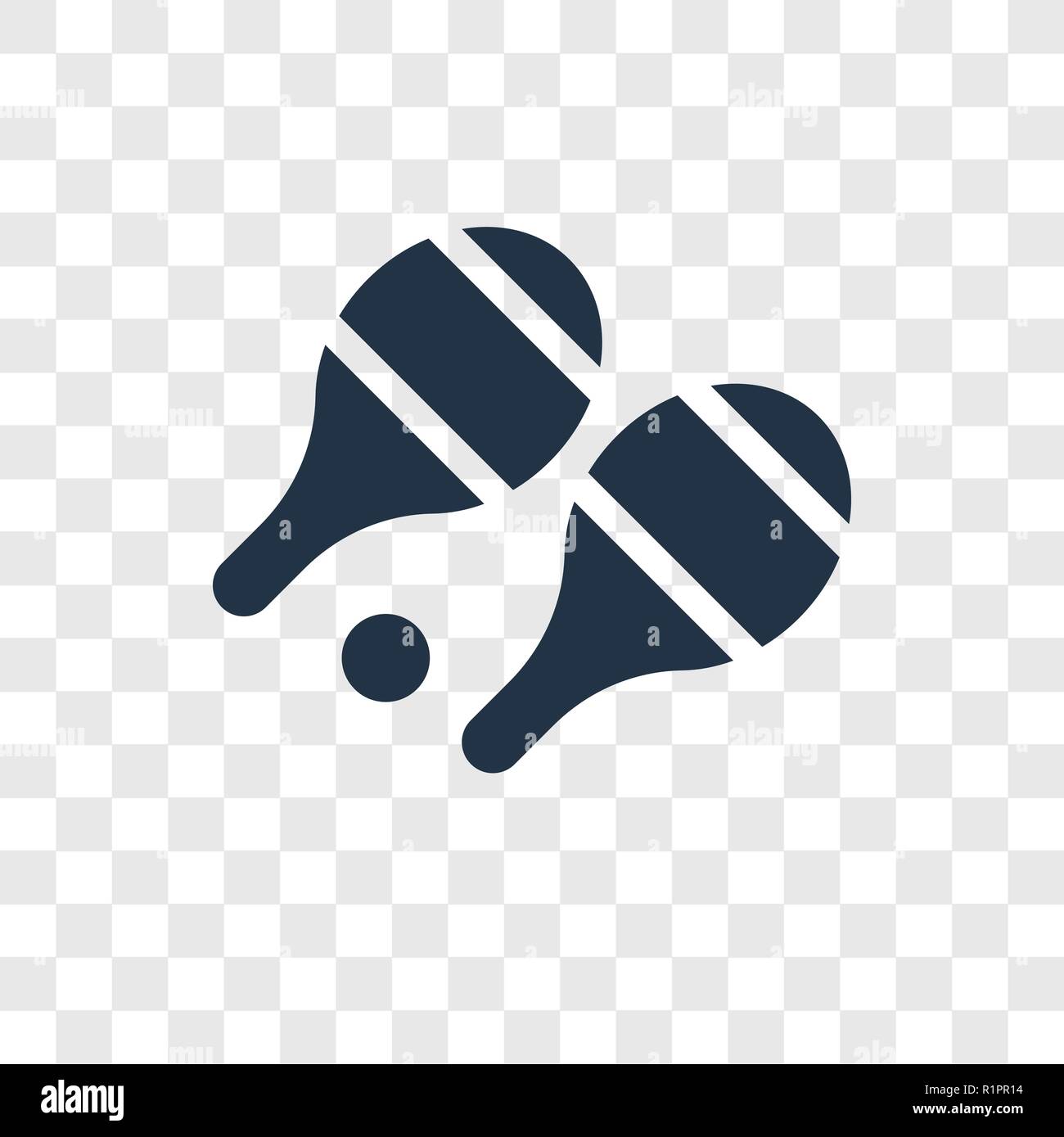 Pin Pong vector icon isolated on transparent background, Pin Pong ...