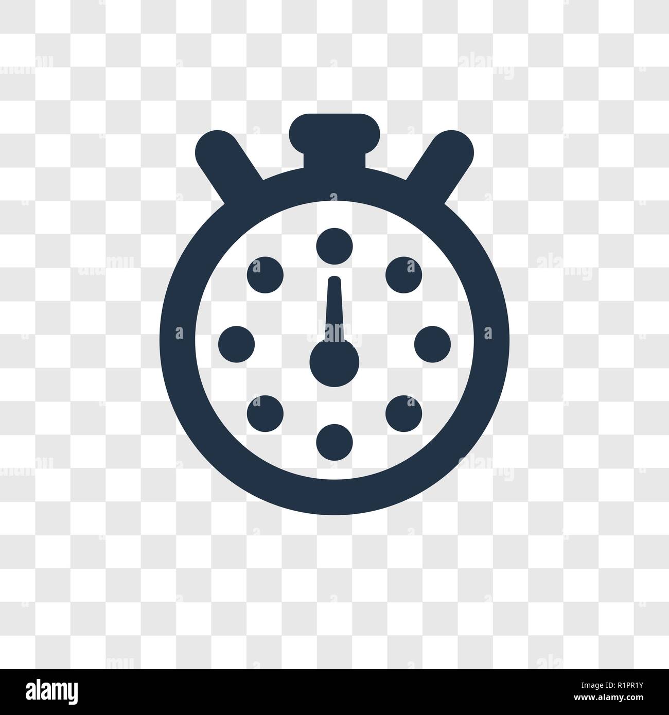 Chronometer vector icon isolated on transparent background, Chronometer ...