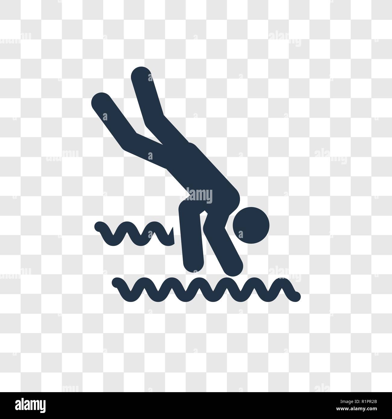 Water Sport vector icon isolated on transparent background, Water Sport ...