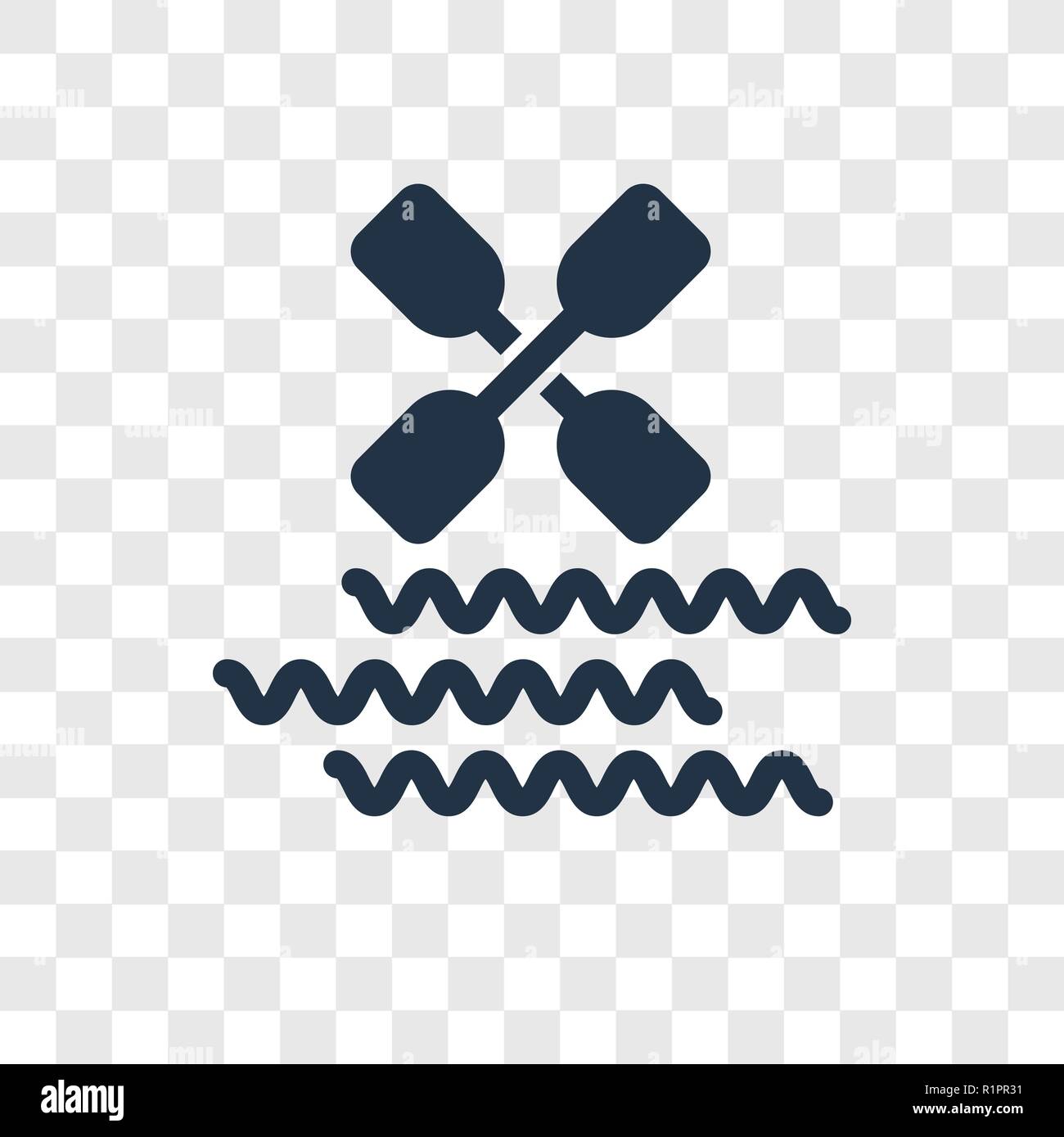 Kayak vector icon isolated on transparent background, Kayak ...