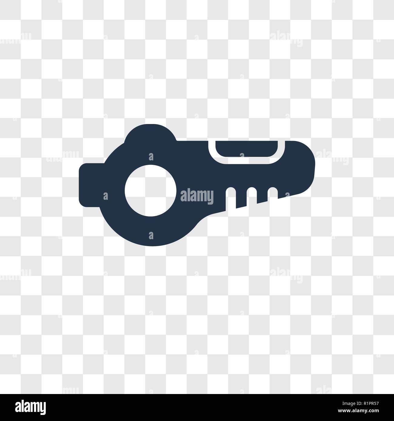 Whistle vector icon isolated on transparent background, Whistle ...