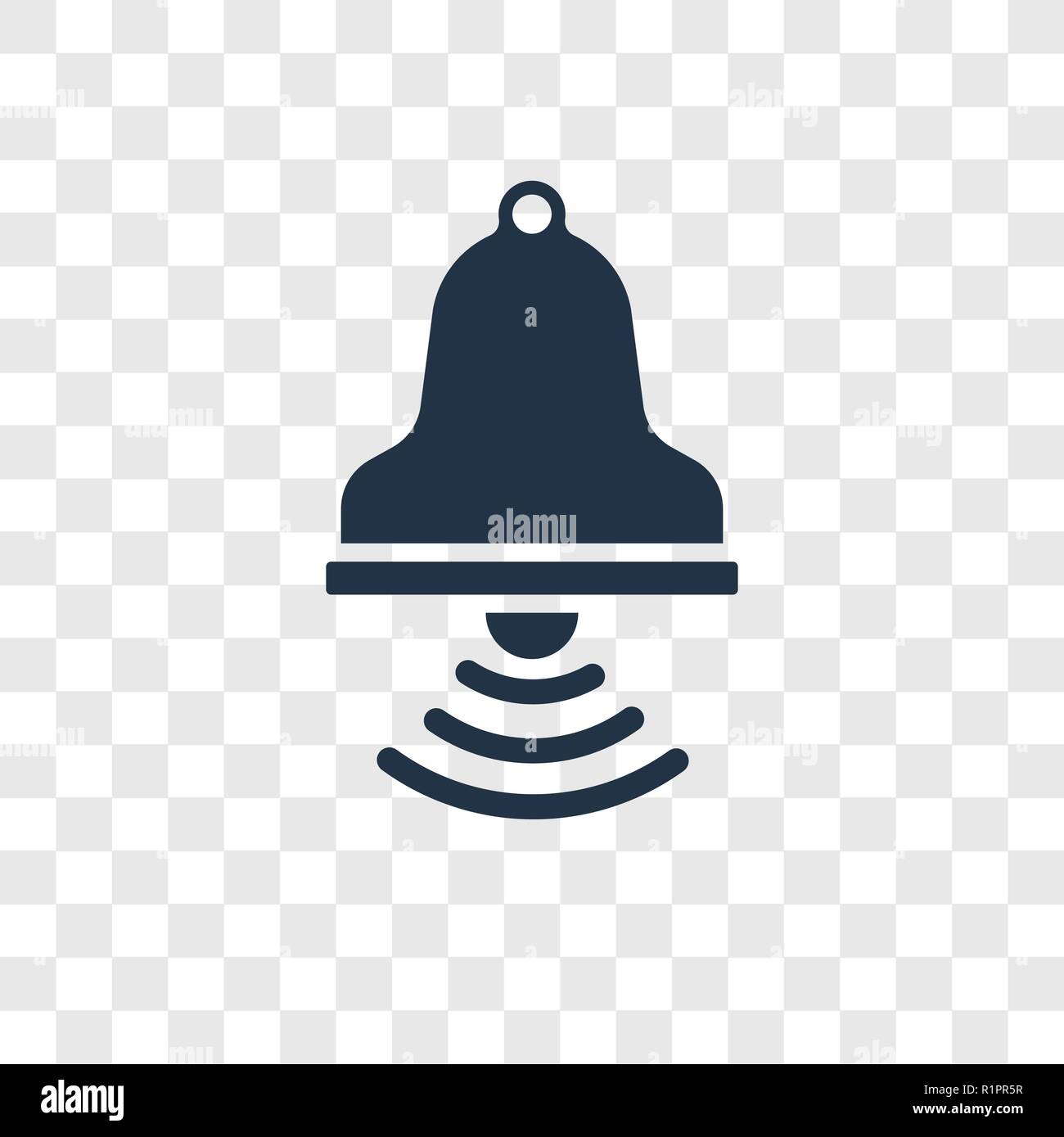 Alarm Bell vector icon isolated on transparent background, Alarm Bell ...