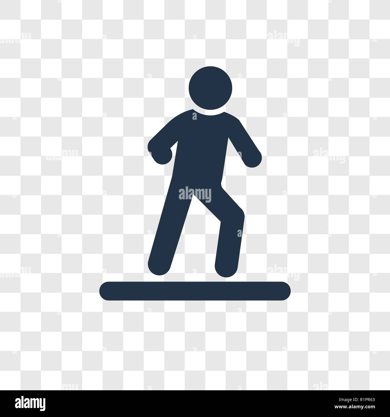 Man Walking to right vector icon isolated on transparent background ...