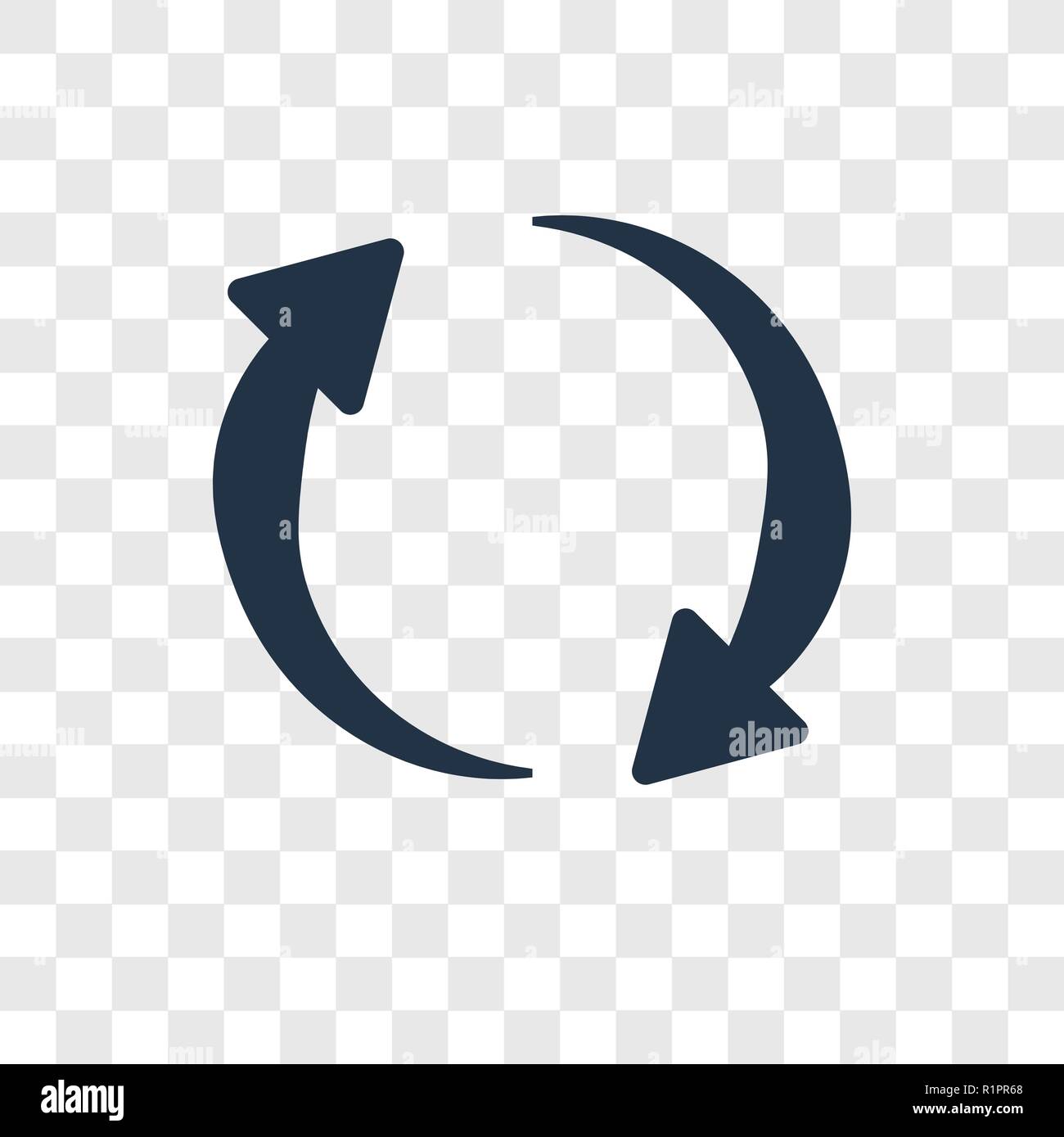 Refresh Curve Arrows vector icon isolated on transparent background ... Refresh Curve Arrows vector icon isolated on transparent background ...