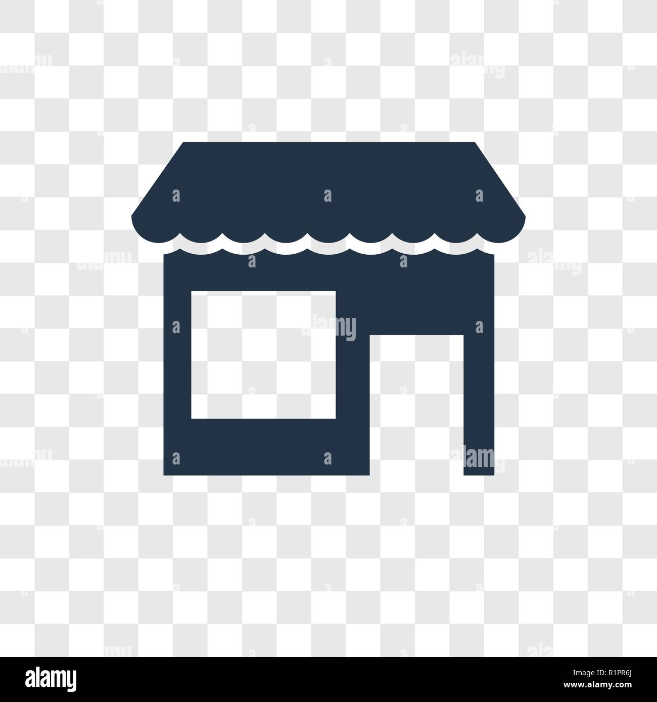 Groceries Shop vector icon isolated on transparent background ...