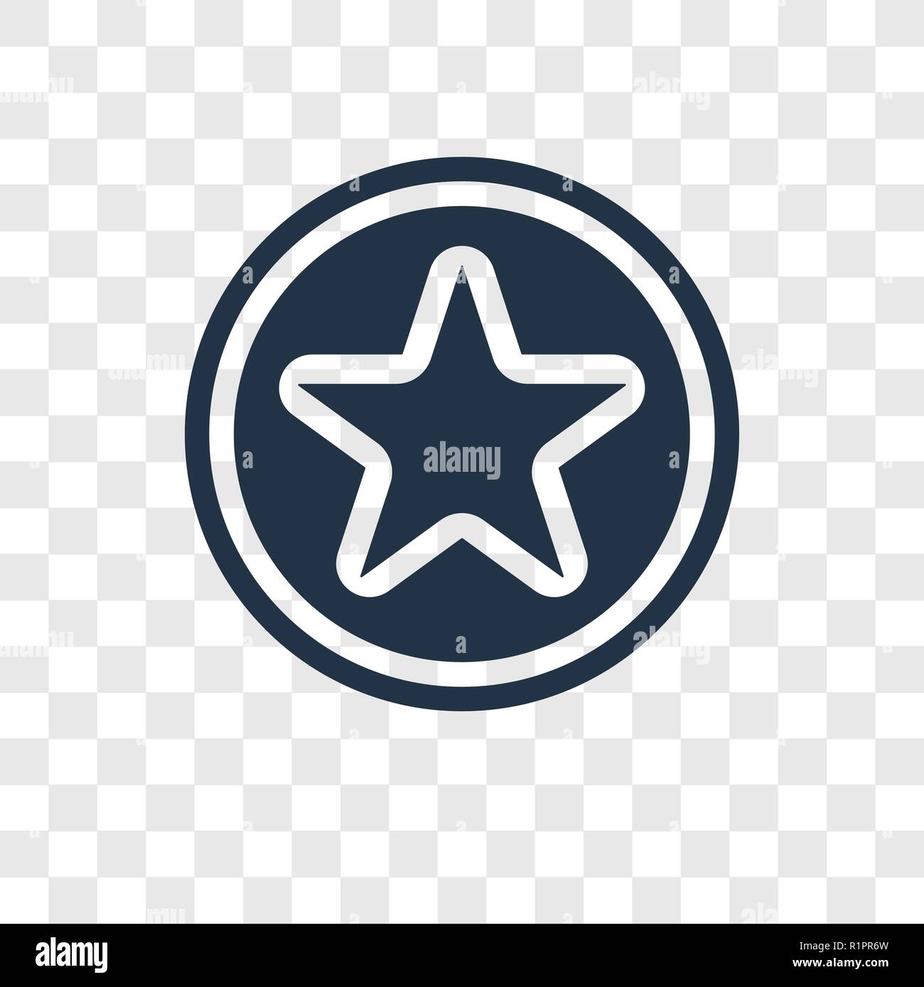 Star Point vector icon isolated on transparent background, Star Point ...