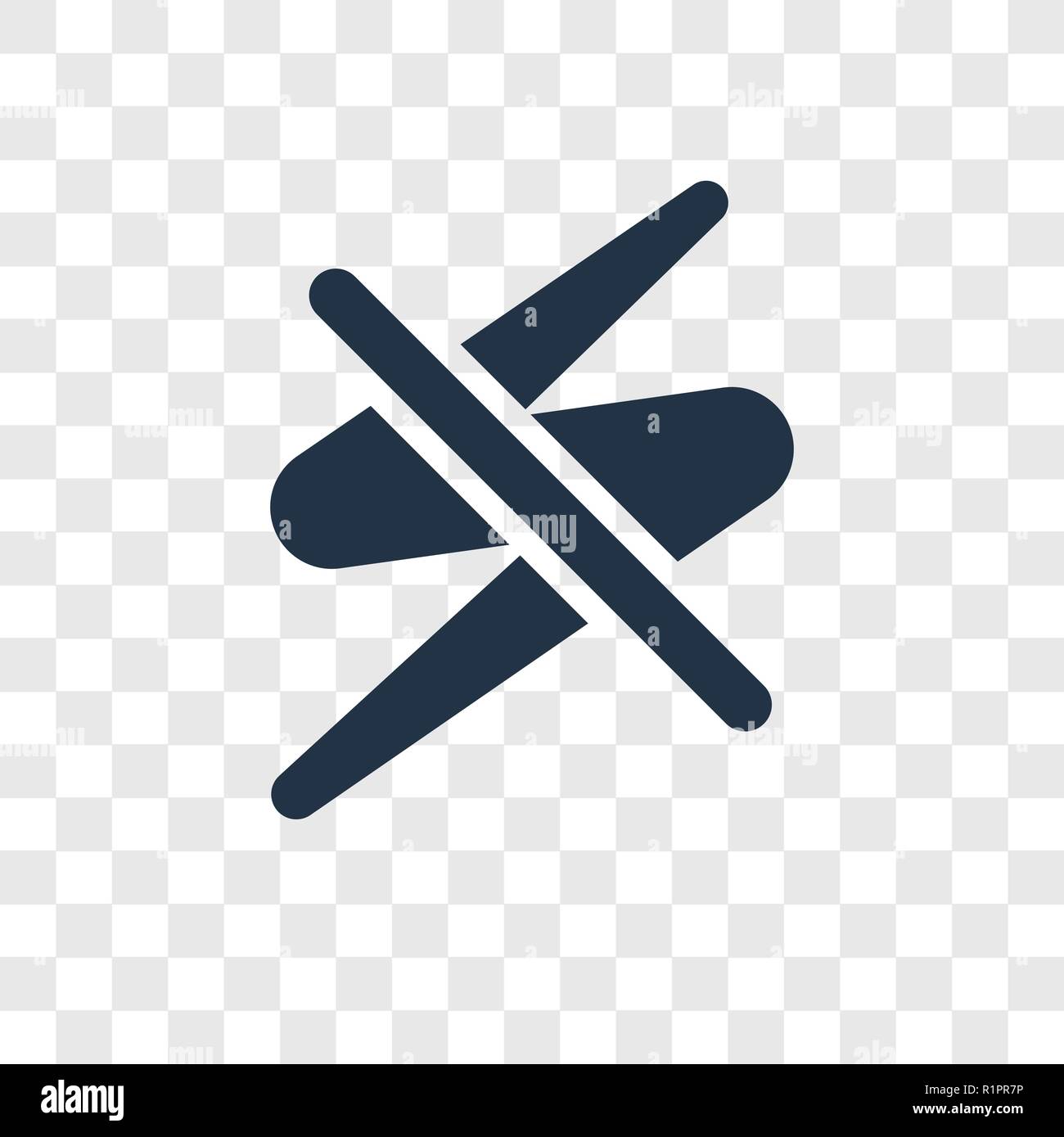 Flash Off vector icon isolated on transparent background, Flash Off ...