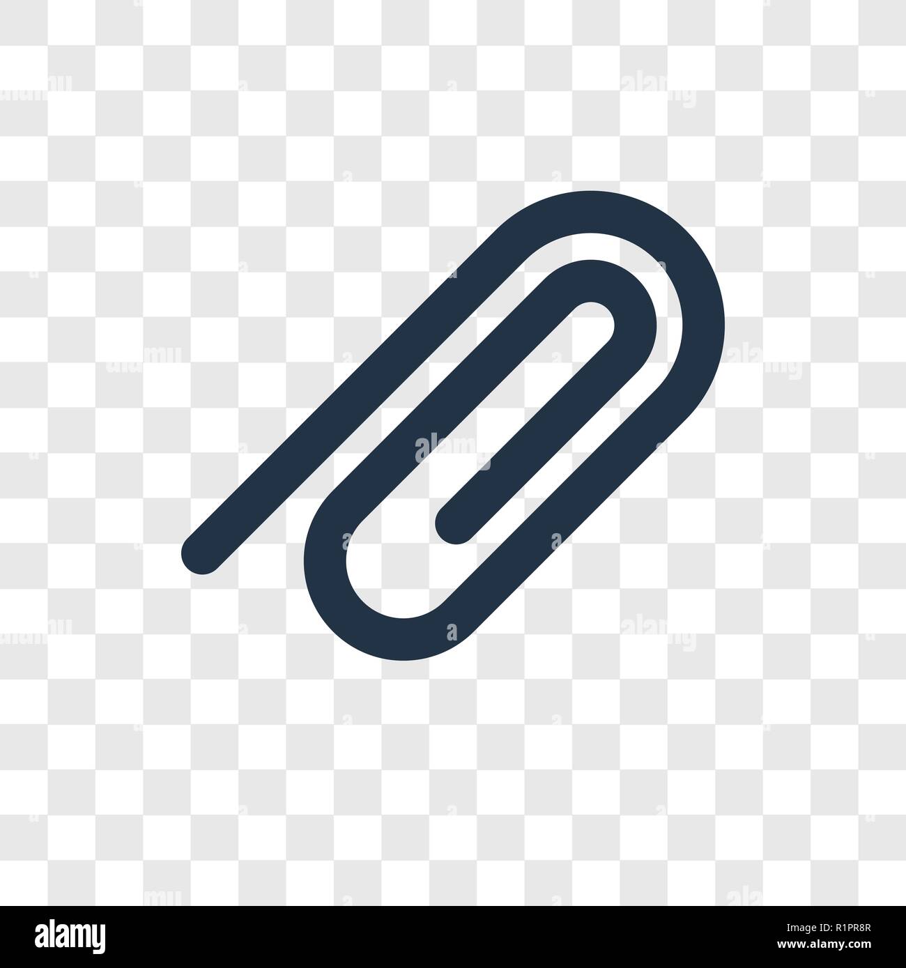 Attach Rotated vector icon isolated on transparent background, Attach ...