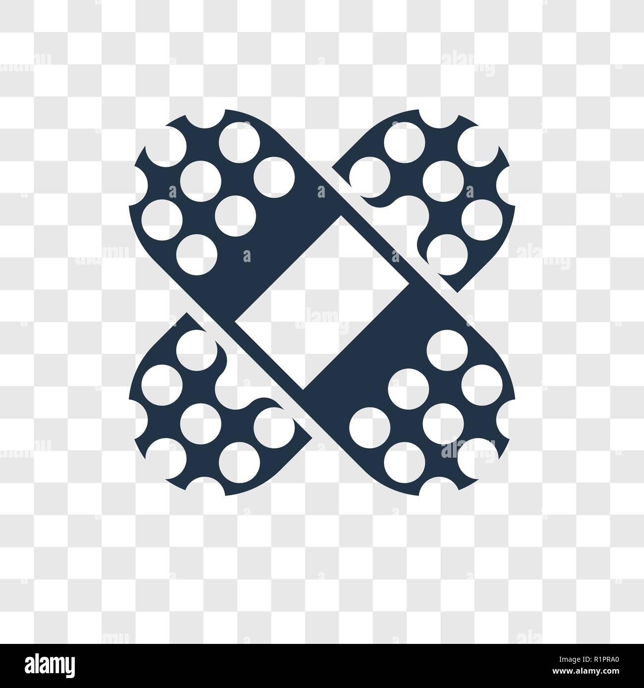 Band vector icon isolated on transparent background, Band transparency ...