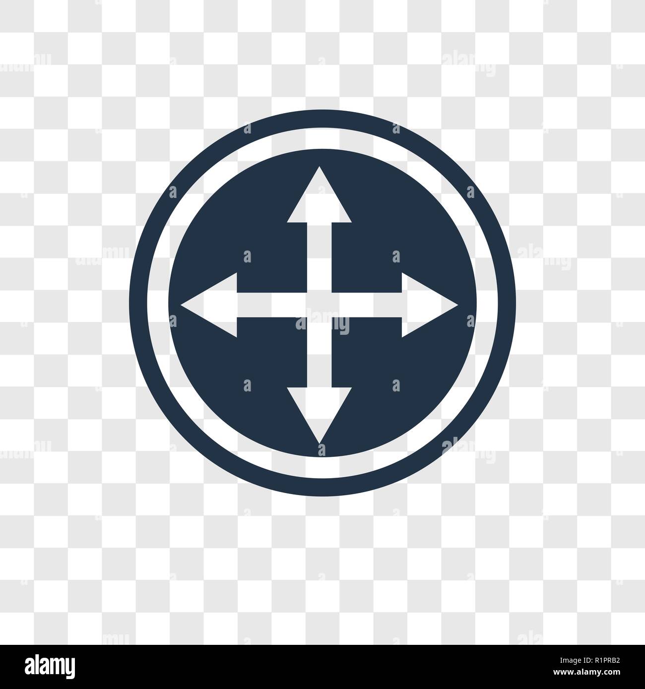 Circle Sizes vector icon isolated on transparent background, Circle ...