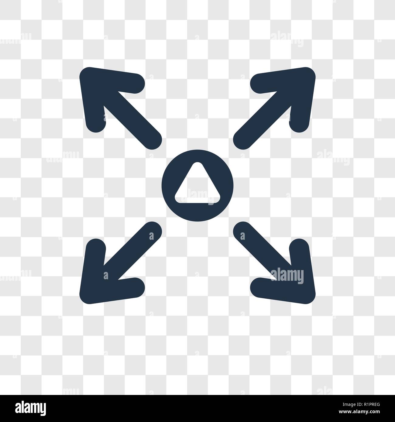 Expand vector icon isolated on transparent background, Expand ...