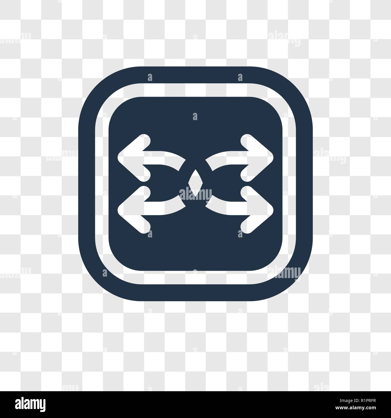 Shuffle vector icon isolated on transparent background, Shuffle ...