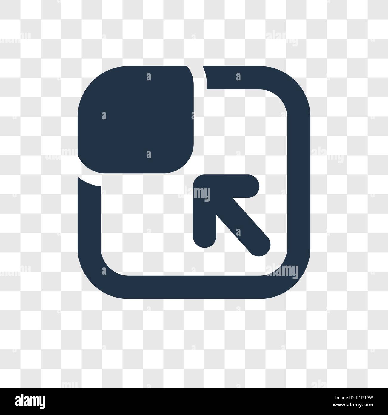 Maximize vector icon isolated on transparent background, Maximize ...