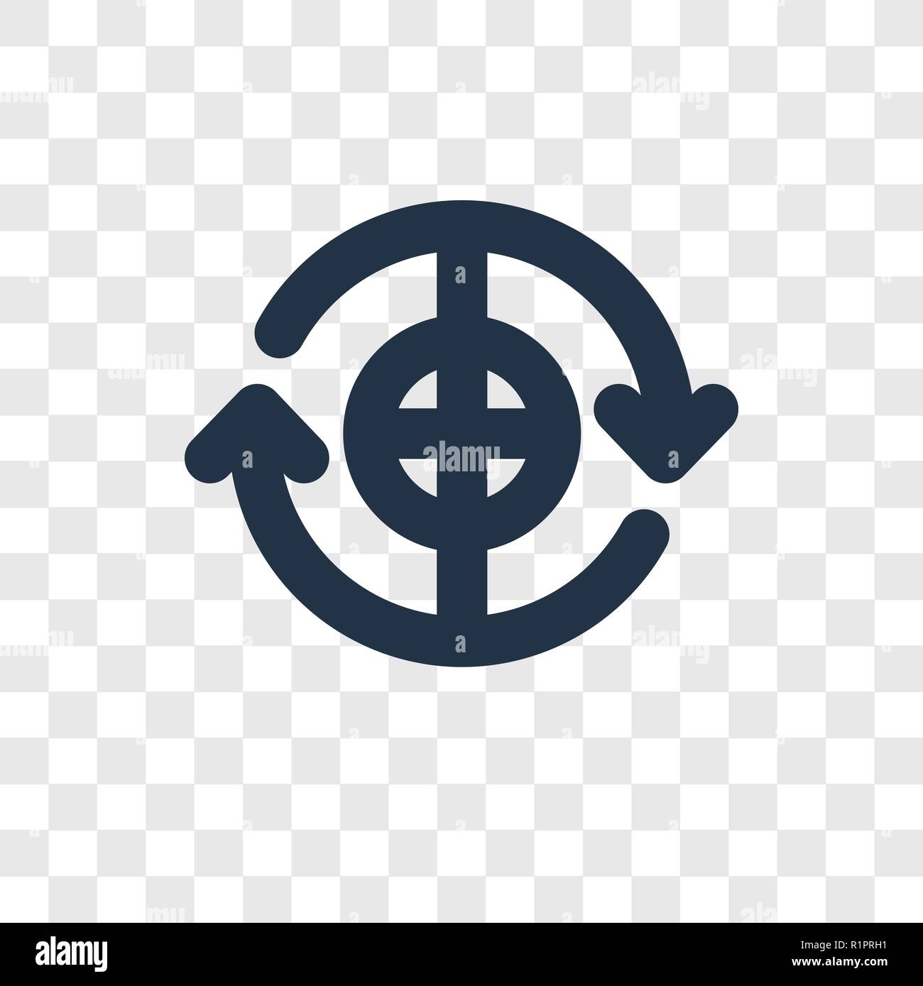 Orbit vector icon isolated on transparent background, Orbit ...