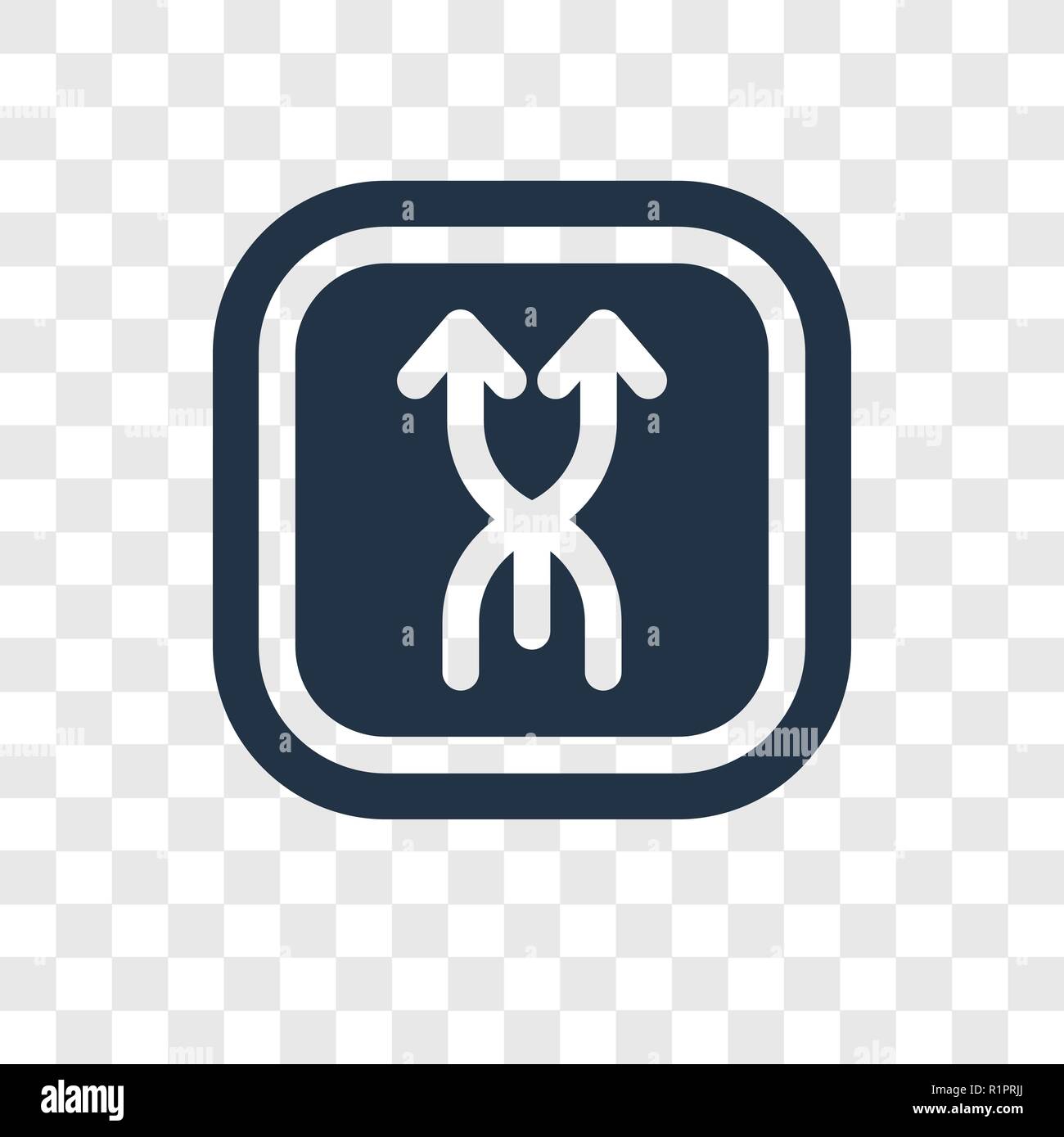 Upward vector icon isolated on transparent background, Upward ...