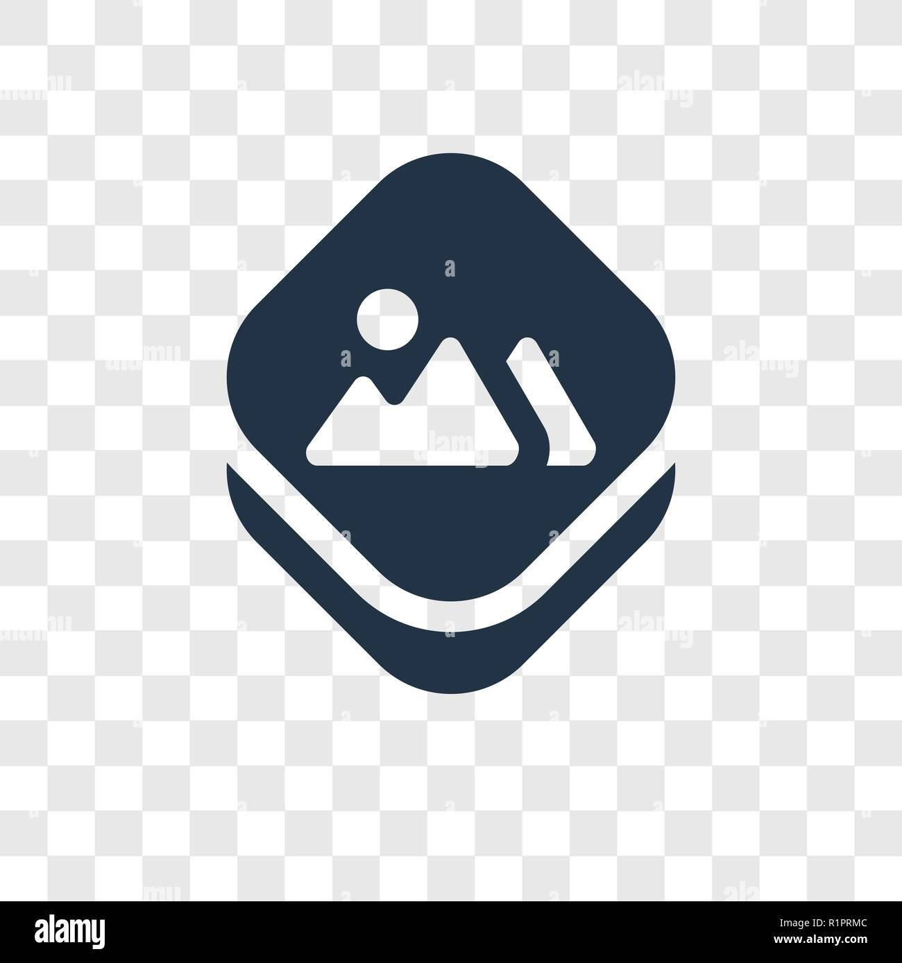 Image vector icon isolated on transparent background, Image ...