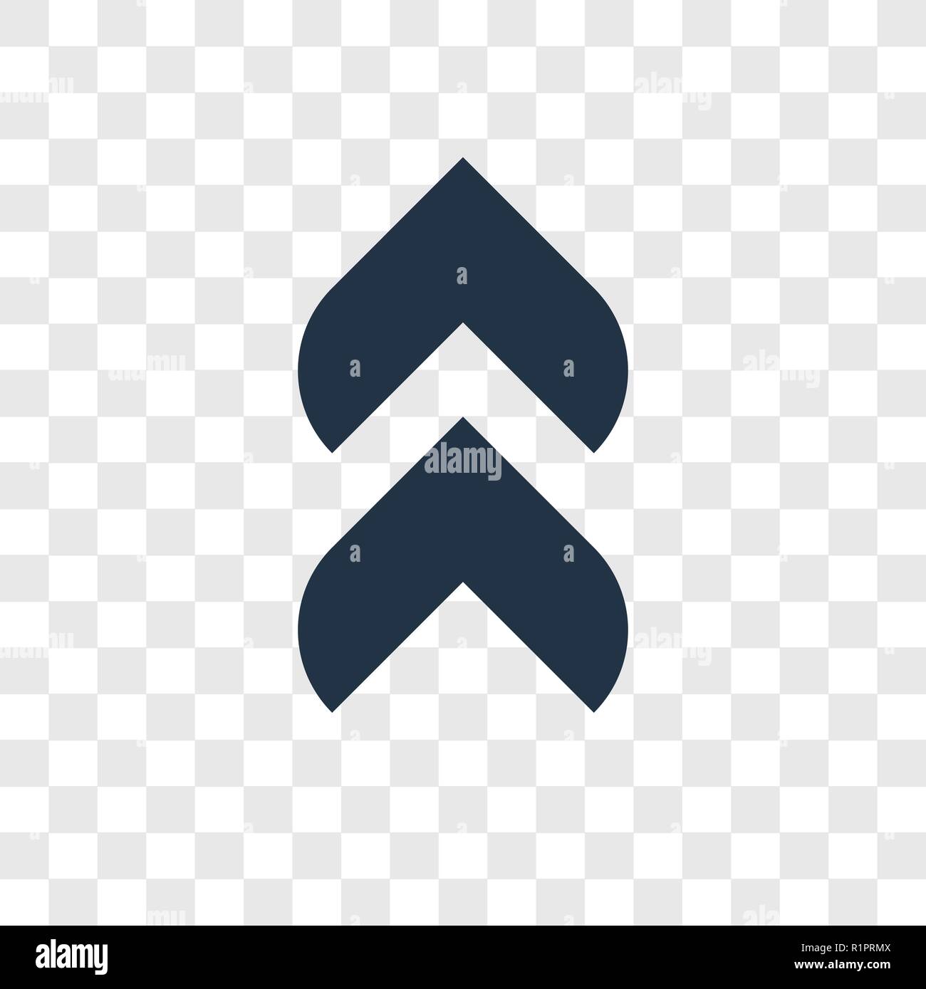 Up arrow vector icon isolated on transparent background, Up arrow ...