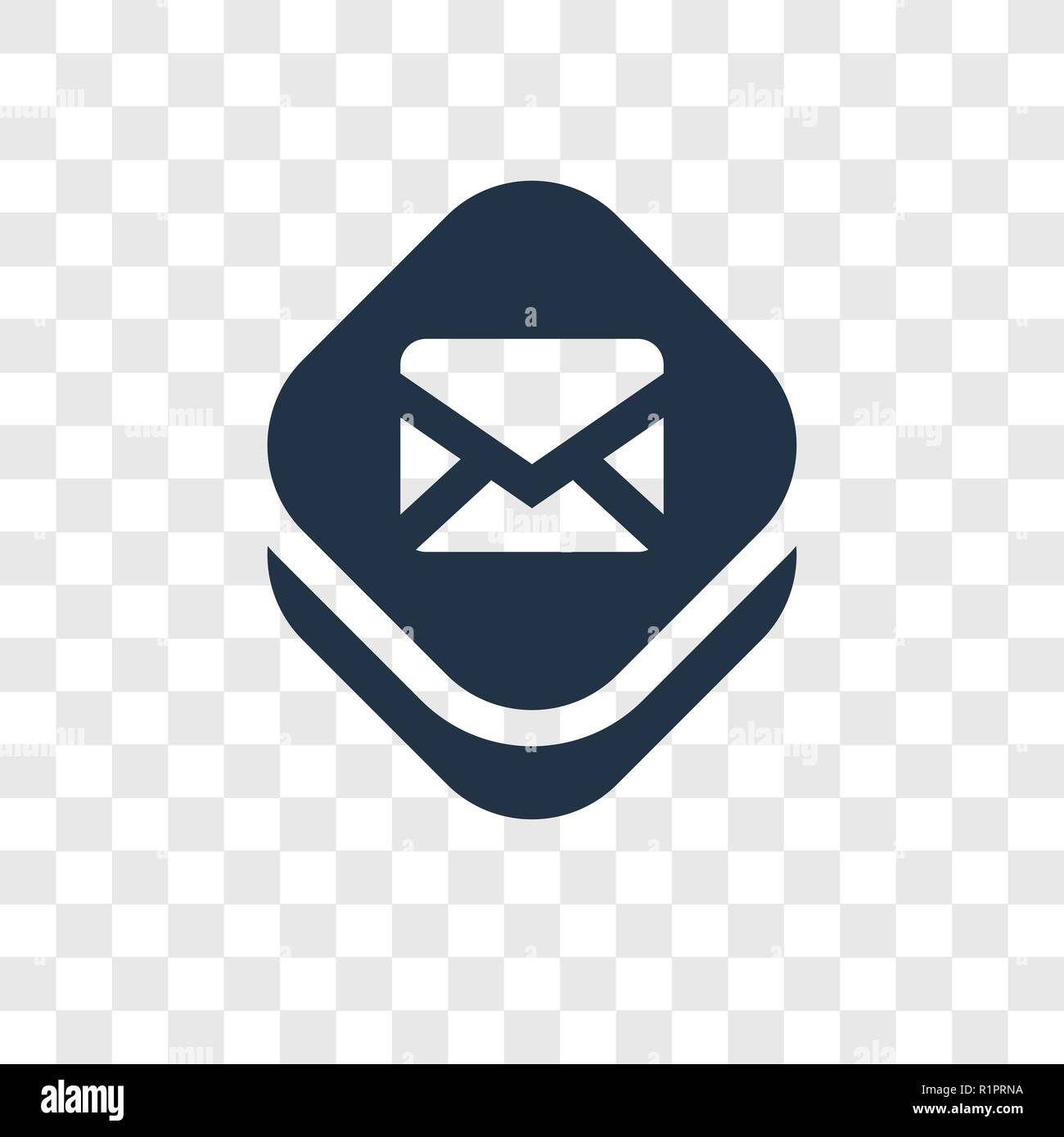 Email vector icon isolated on transparent background, Email ...