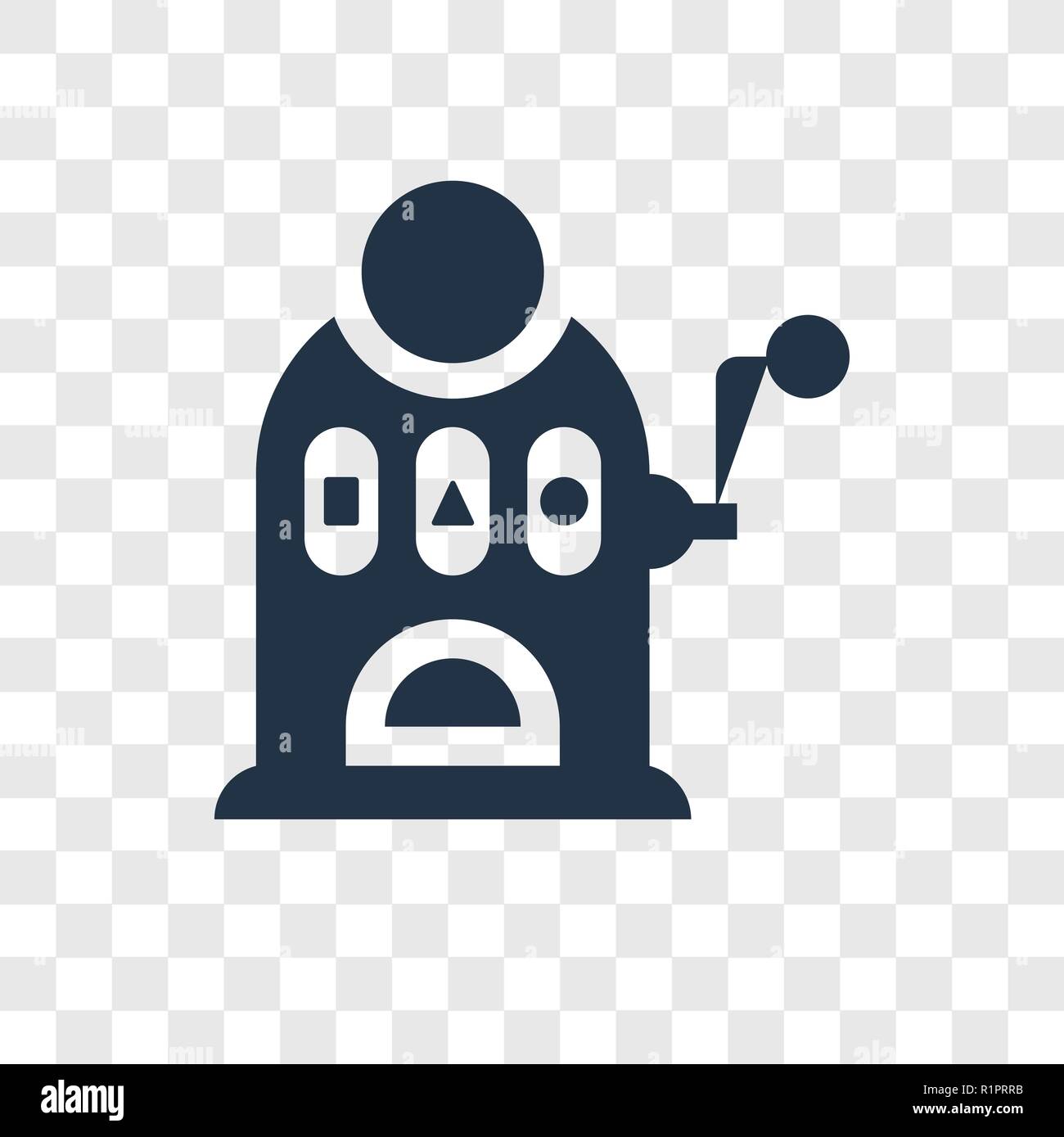 Casino vector icon isolated on transparent background, Casino ...