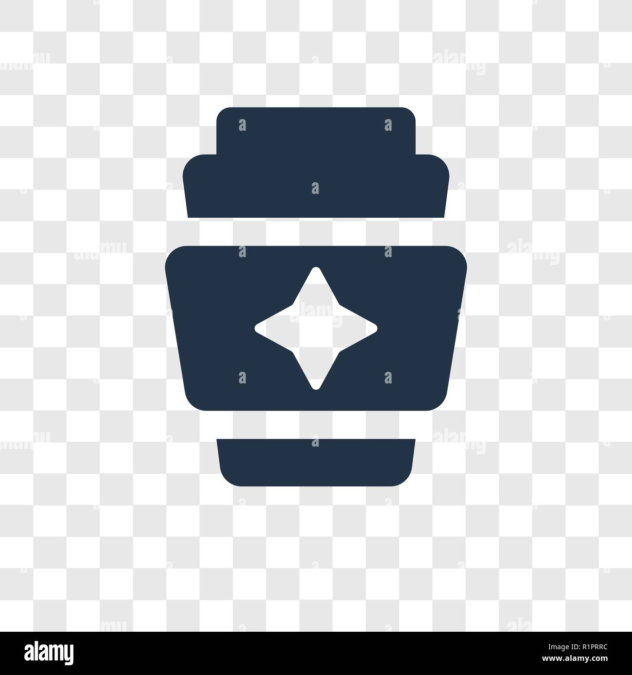 Coffee vector icon isolated on transparent background, Coffee ...