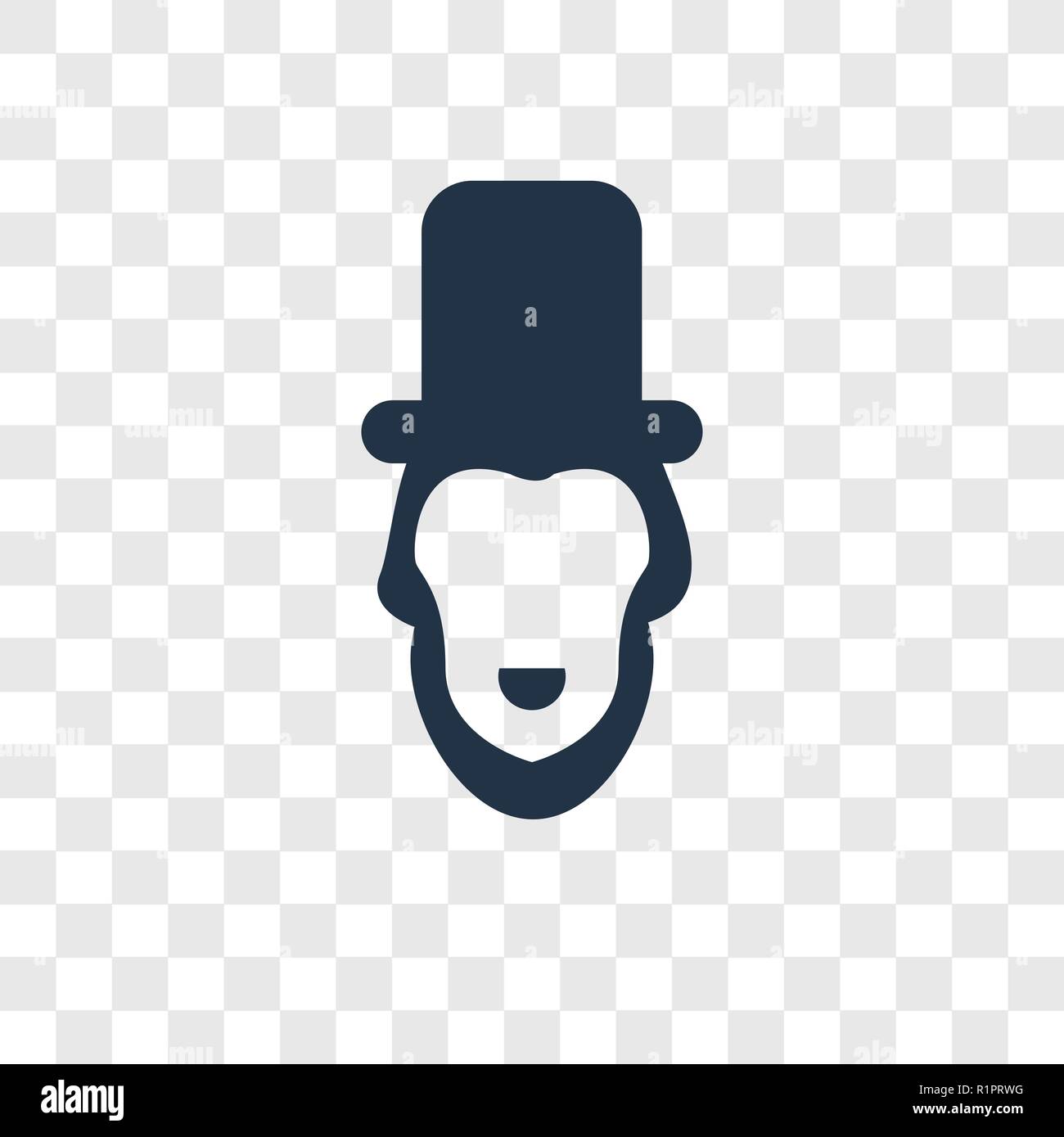 Lincoln vector icon isolated on transparent background, Lincoln ...
