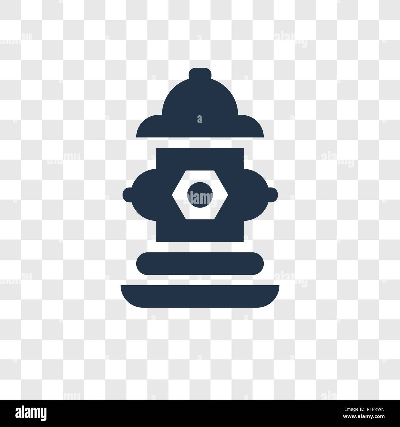 Fire hydrant vector icon isolated on transparent background, Fire ...