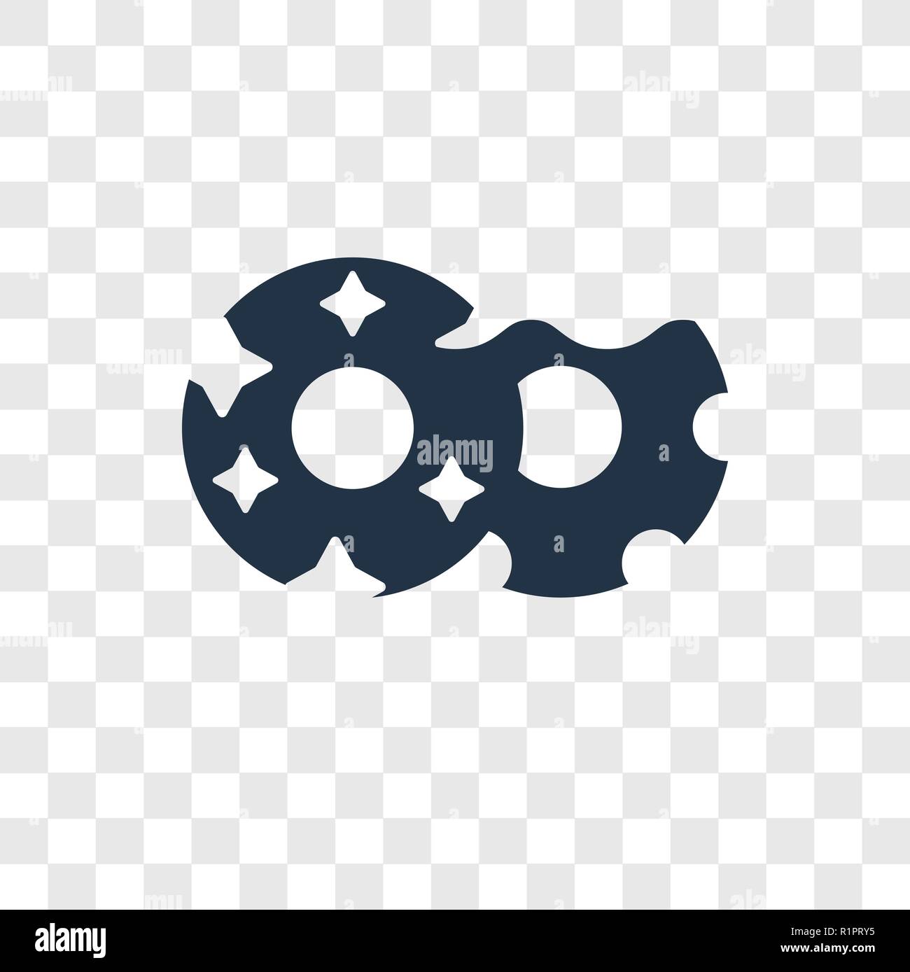 Donut vector icon isolated on transparent background, Donut ...