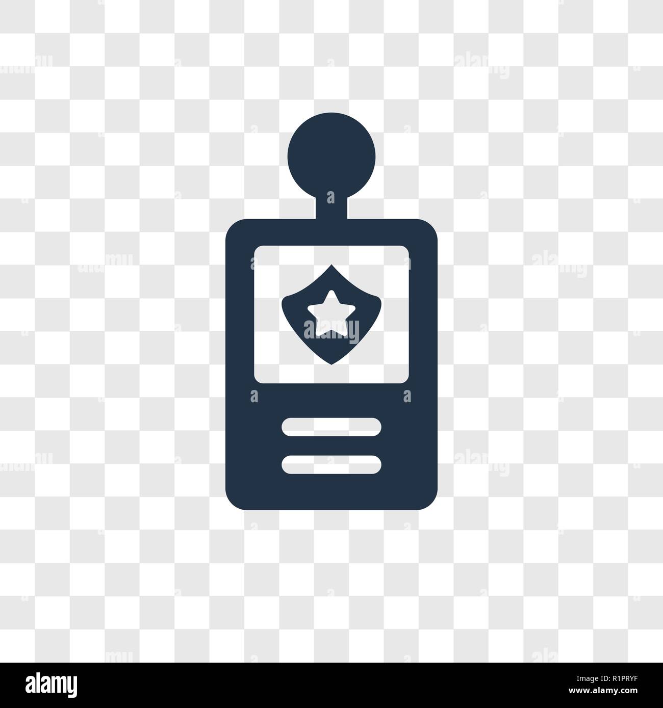 Badge vector icon isolated on transparent background, Badge ...