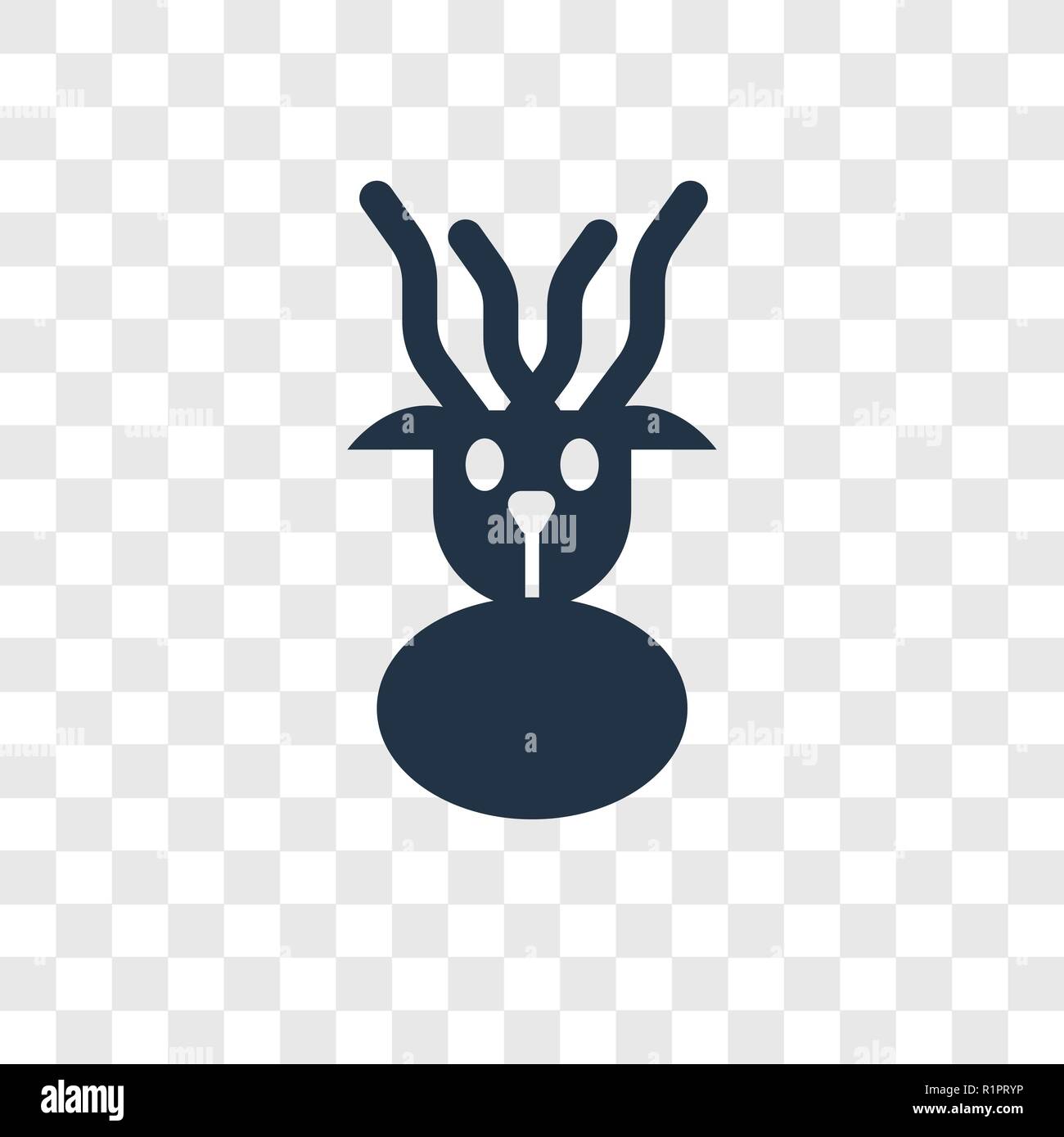 Deer vector icon isolated on transparent background, Deer transparency ...