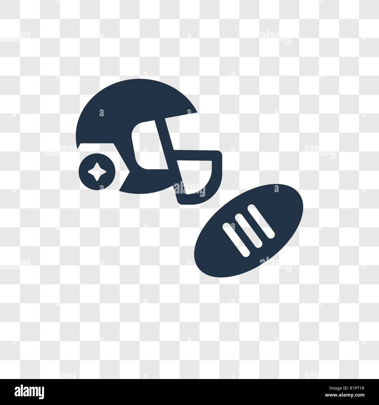 Football vector icon isolated on transparent background, Football ...