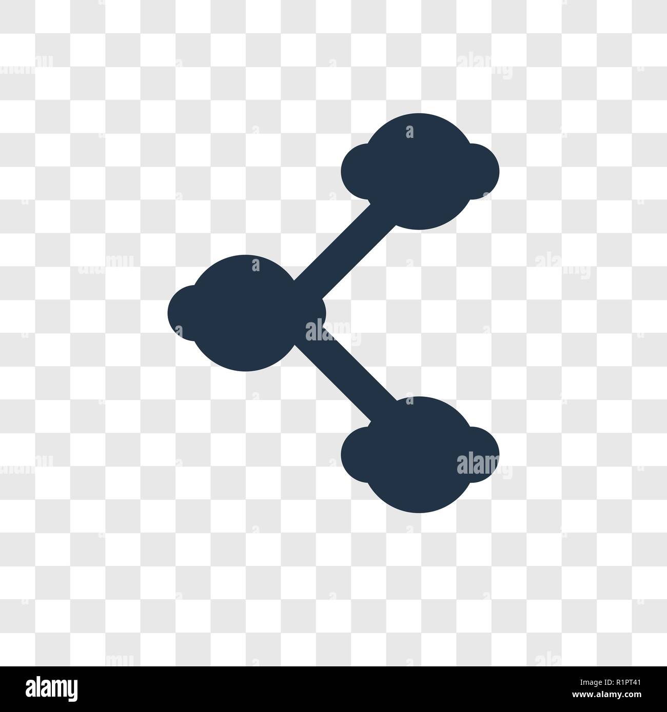 Share vector icon isolated on transparent background, Share ...
