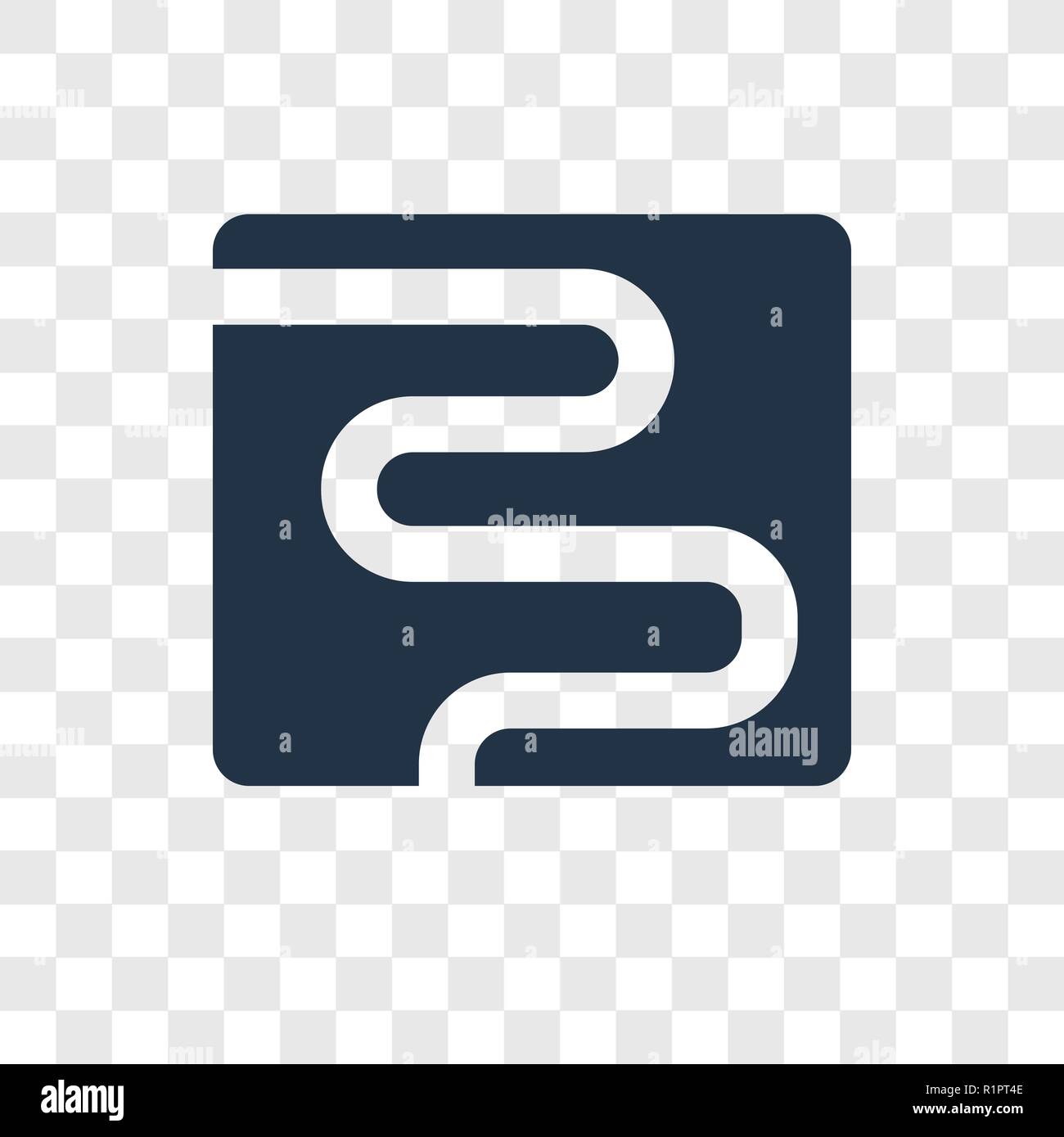 Map vector icon isolated on transparent background, Map transparency ...