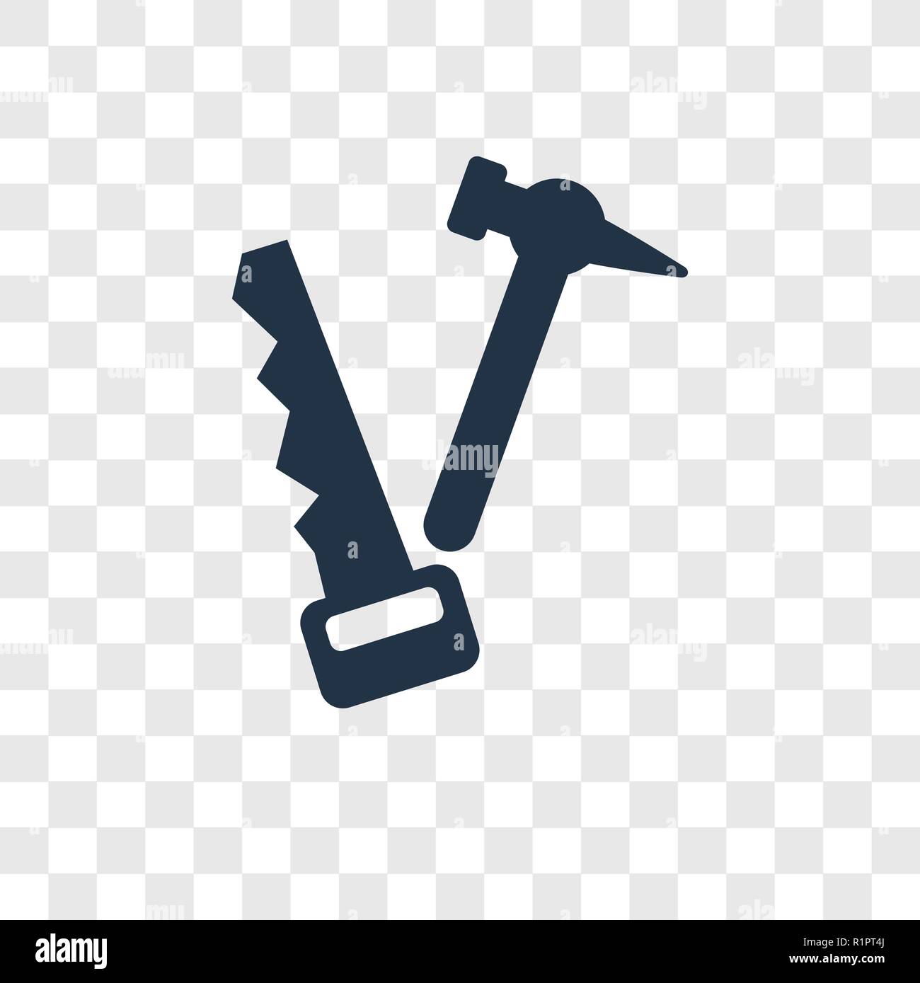 Carpenter vector icon isolated on transparent background, Carpenter ...