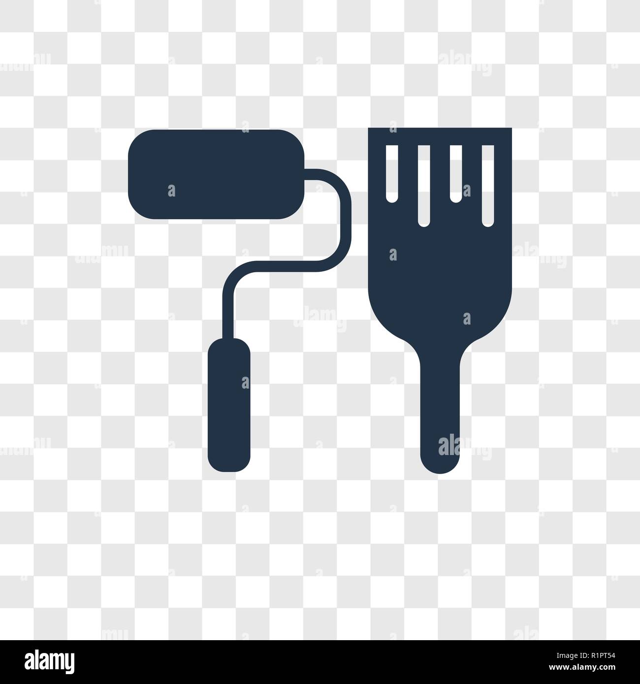 Painter vector icon isolated on transparent background, Painter ...