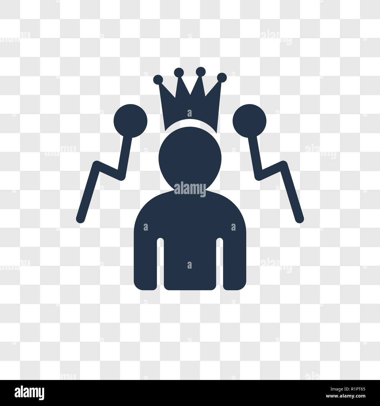 Leader vector icon isolated on transparent background, Leader ...