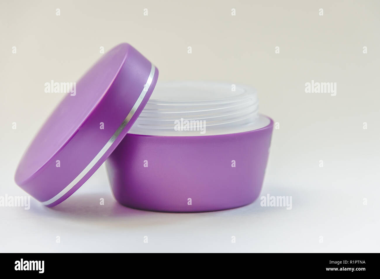 jar with face cream. healthy skin. face care. day and night cream Stock ...